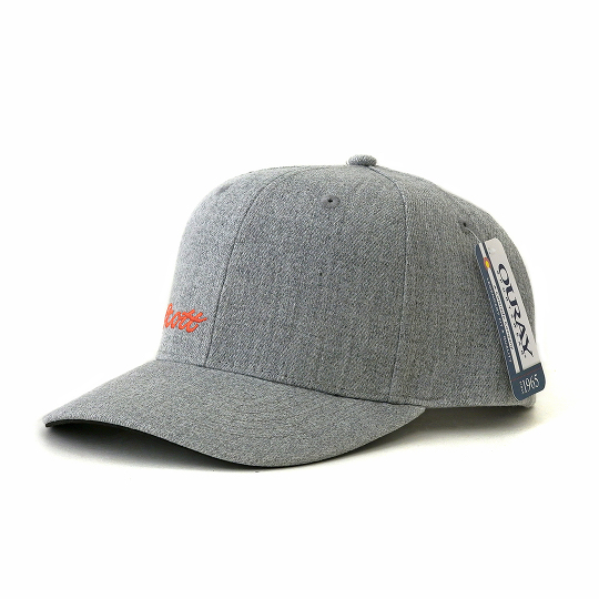HEATHER GREY HAT WITH ORANGE LOGO｜スコット｜Casket カスケット