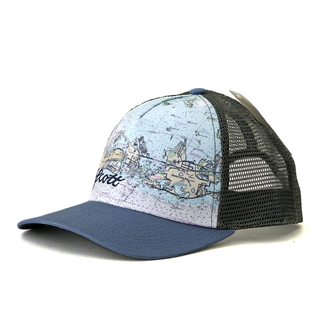 FLORIDA MARINE CHART MESH HAT｜スコット｜Casket カスケット
