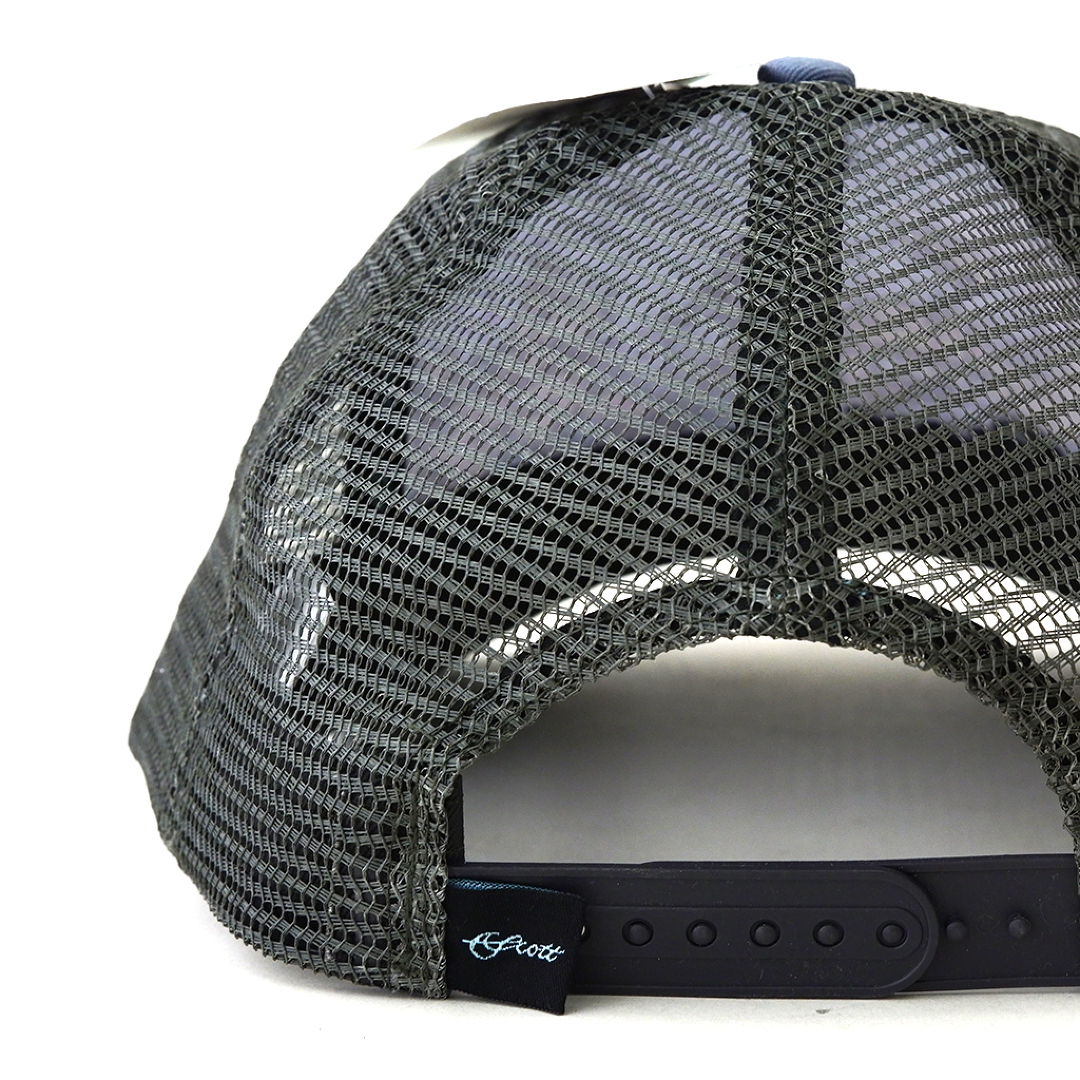 FLORIDA MARINE CHART MESH HAT｜スコット｜Casket カスケット