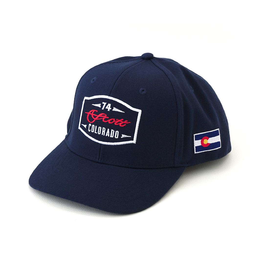 NAVY BLUE 74' PATCH HAT｜スコット｜Casket カスケット