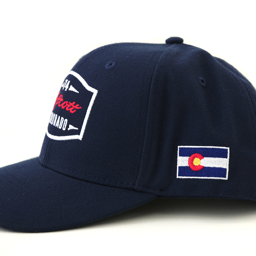 NAVY BLUE 74' PATCH HAT｜スコット｜Casket カスケット