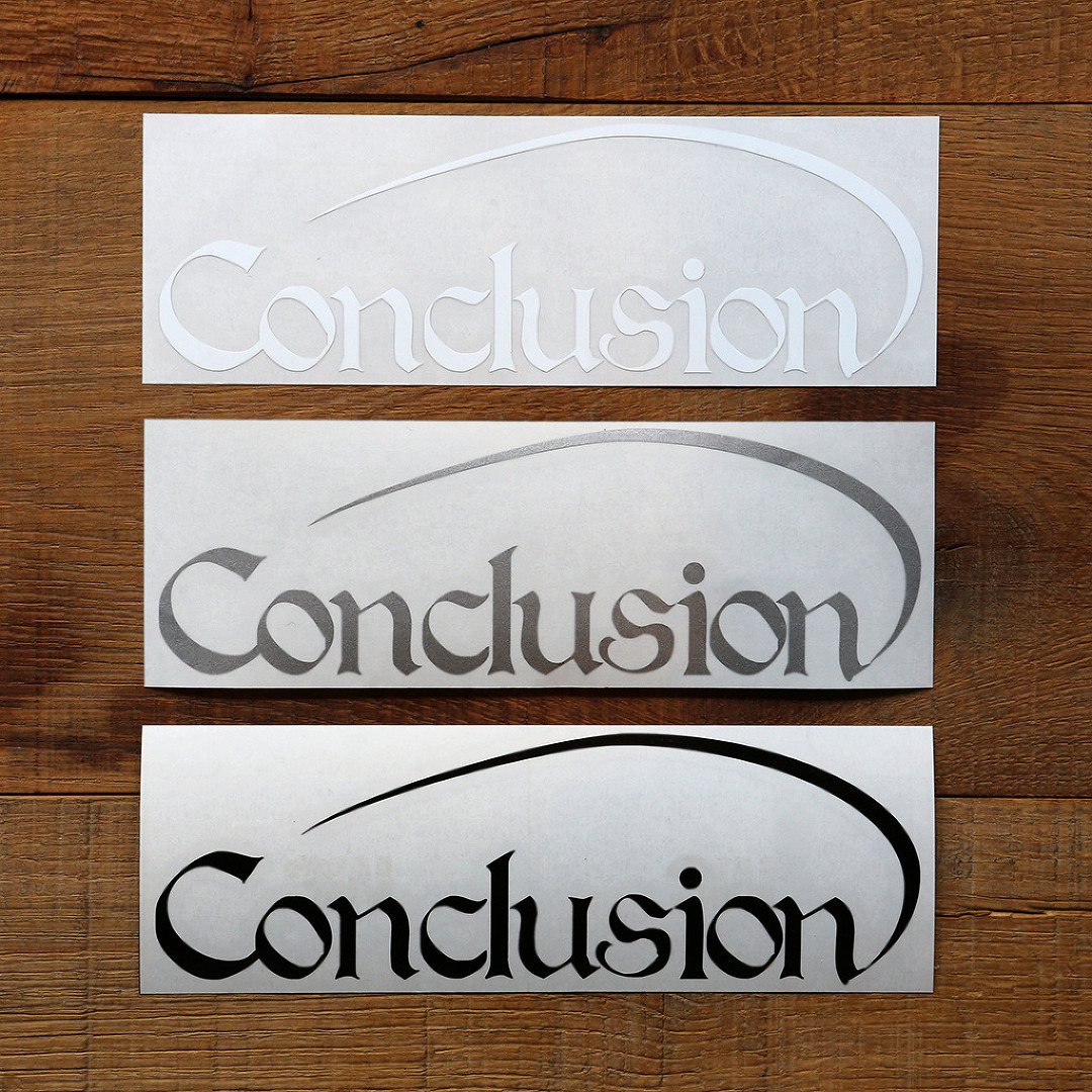 Conclusion CUTTING STICKER｜カスケット｜Casket カスケット